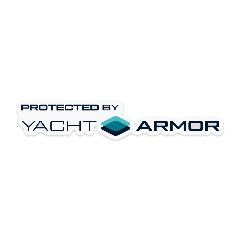 Protected by Yacht Armor Sticker